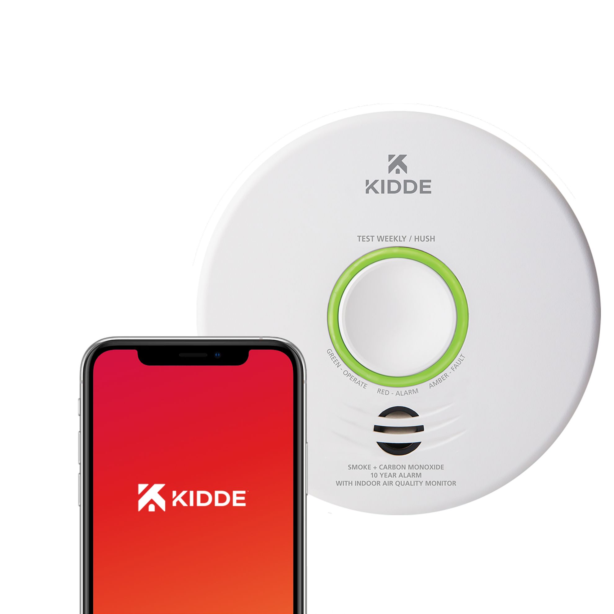 Smoke + Carbon Monoxide Alarm with Indoor Air Quality Monitor | Shop ...